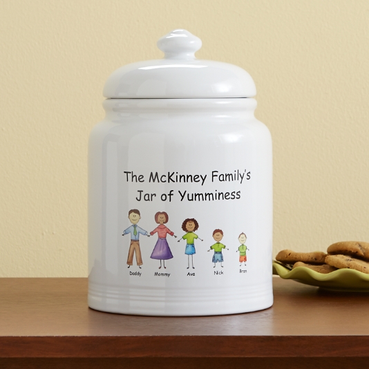 Friendly Family Characters Cookie Jar | Personal Creations