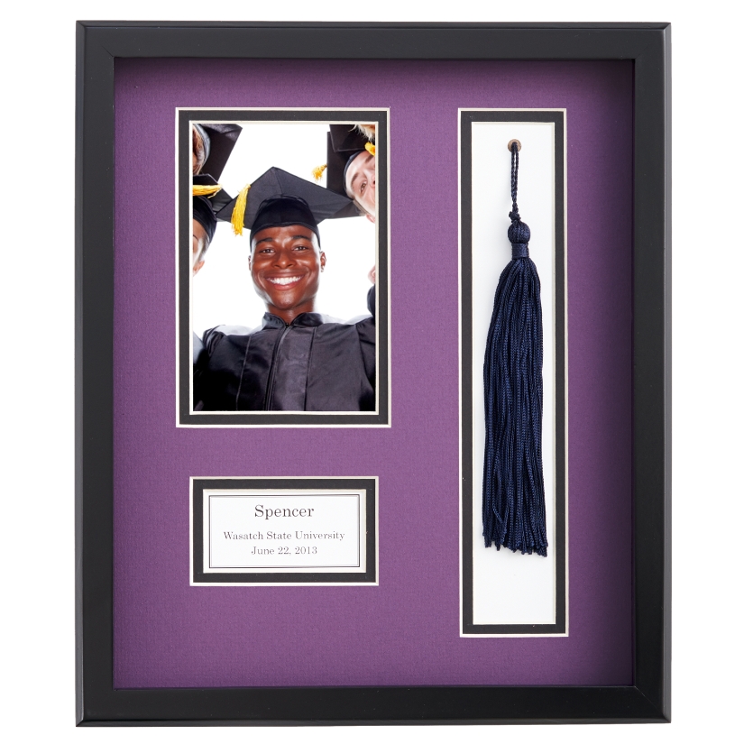 Graduation Tassel Frame - Purple Mat | Personal Creations