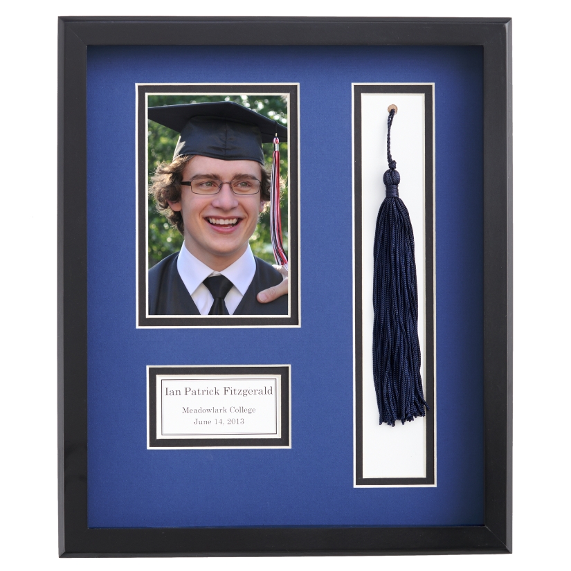 Graduation Tassel Frame - Royal Blue Mat at Gifts.com