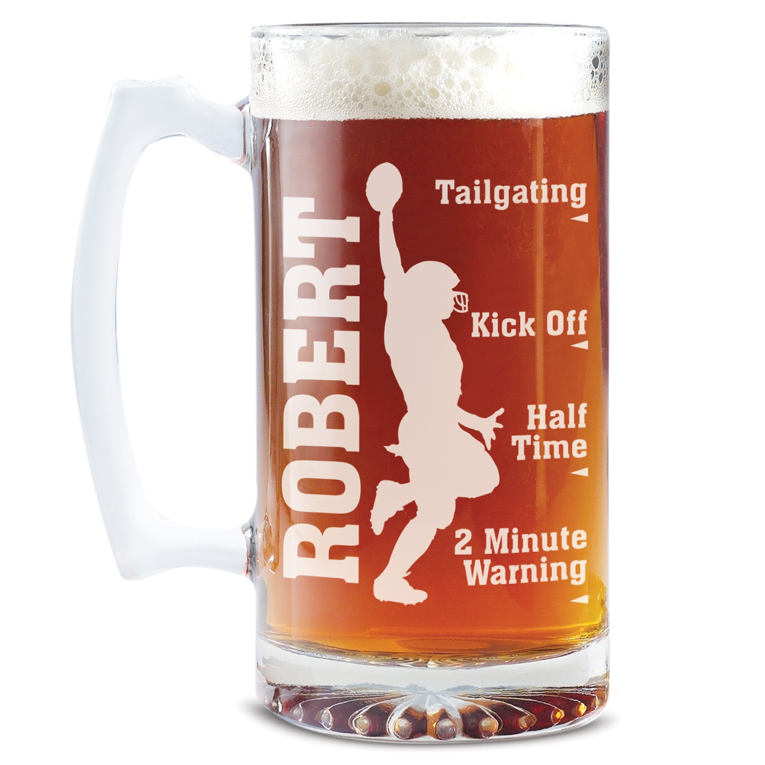 Sportsaholic Oversized Beer Mug - Football | Personal Creations