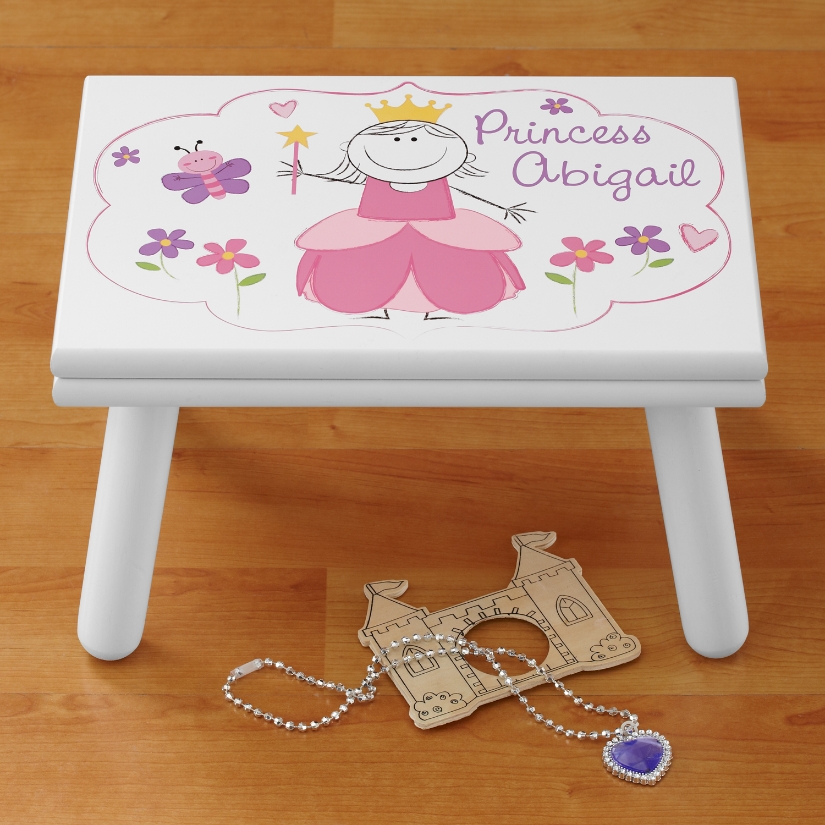 Enchanted Princess Personalized Step Stool at Gifts.com