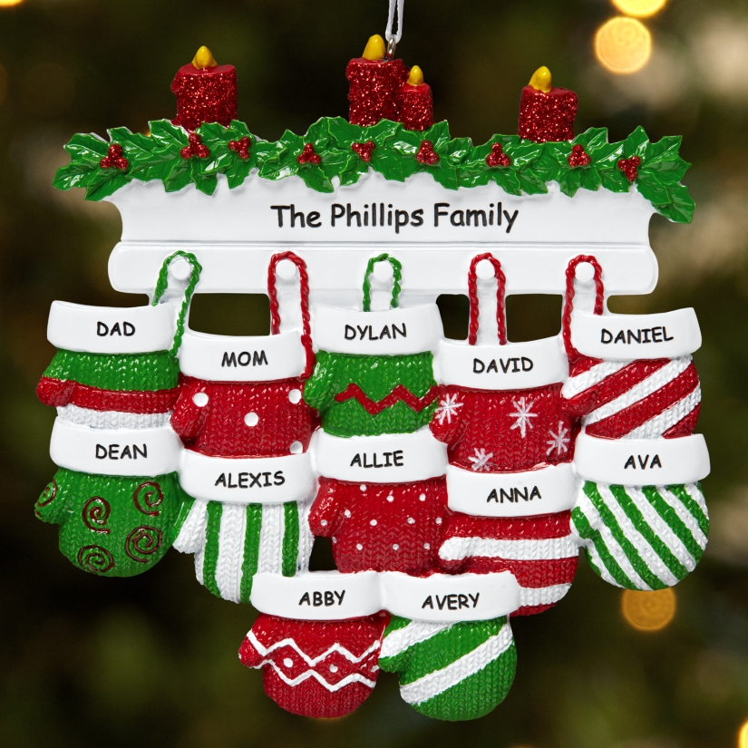 Mitten Family Ornament | Personal Creations