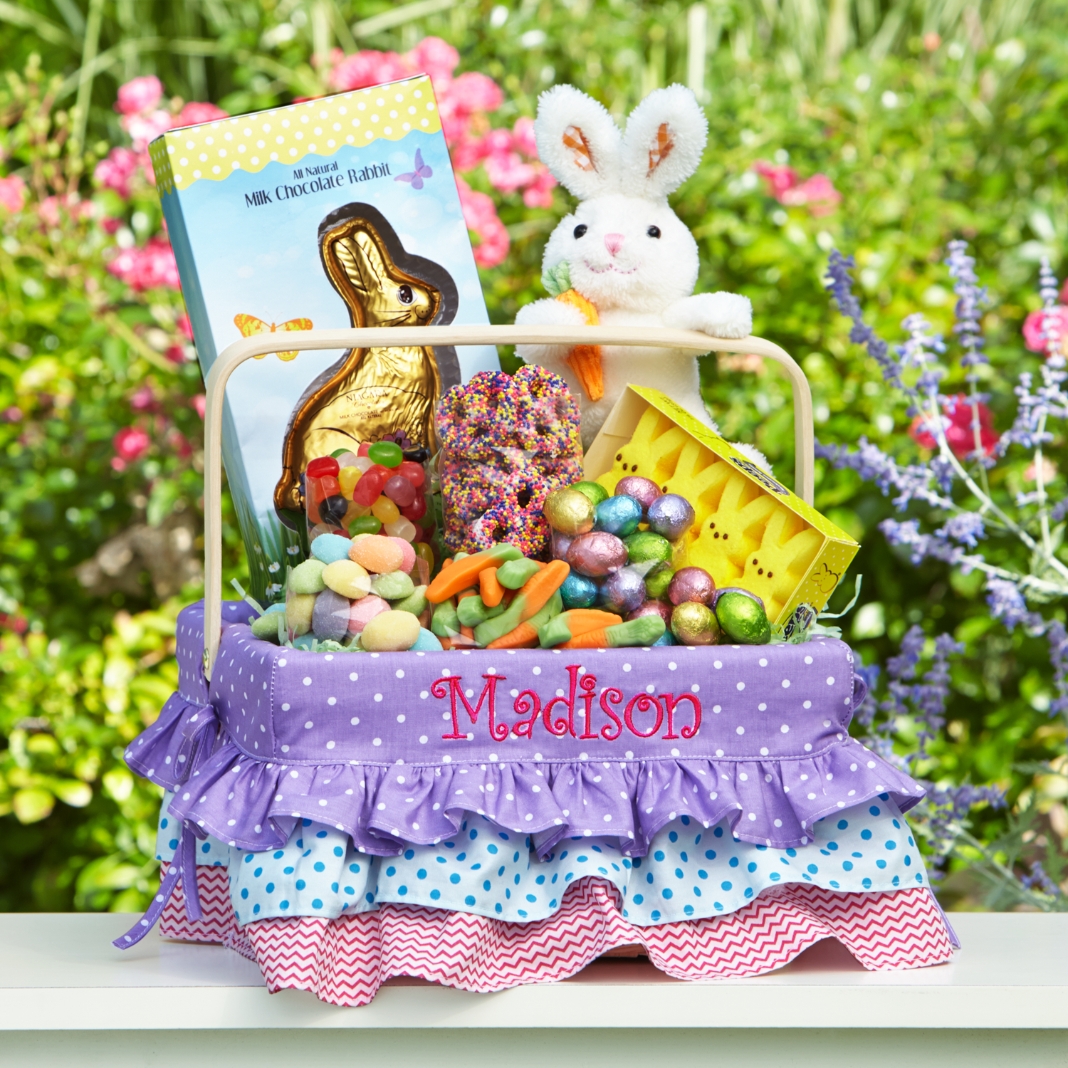 Frilly Fun Liner Basket with Candy | Personal Creations
