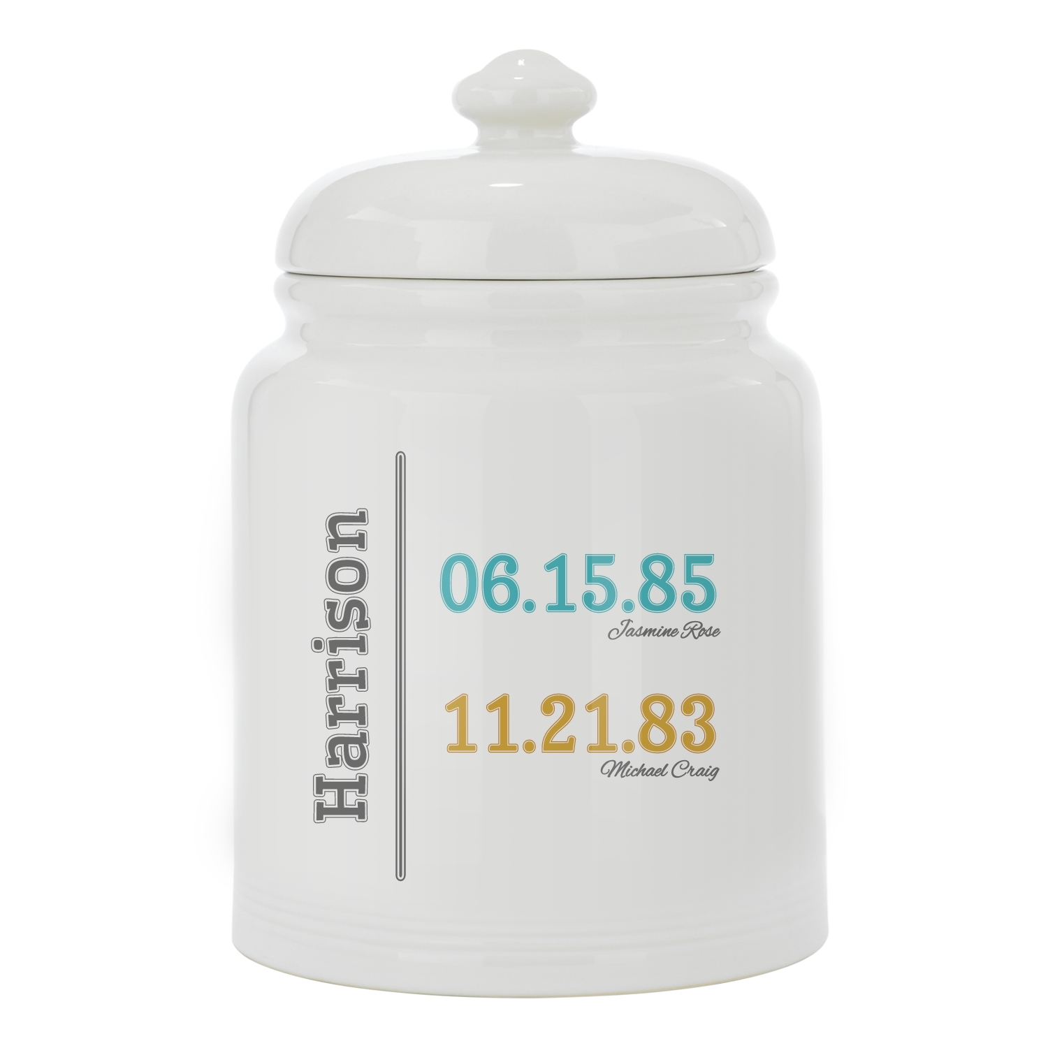 Fun Family History Cookie Jar | Personal Creations