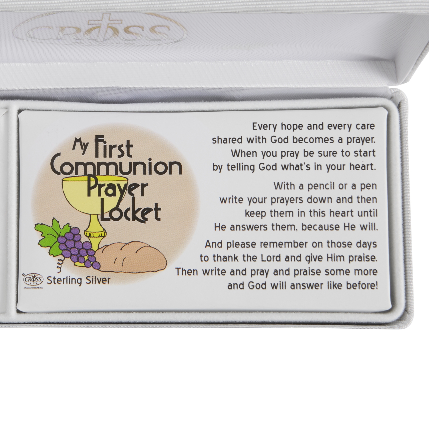 First Holy Communion Personalized Prayer Locket at Gifts.com