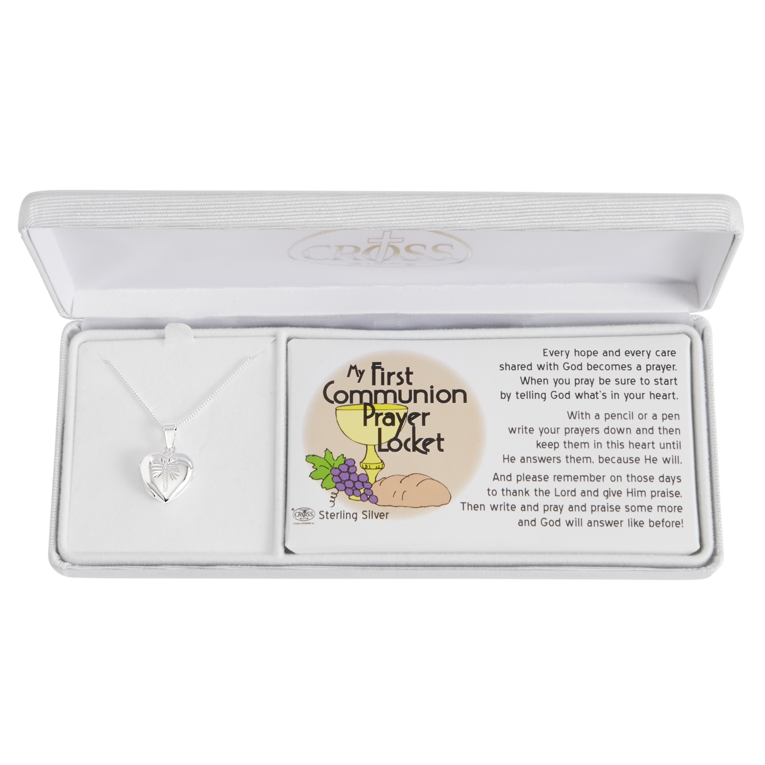 First Holy Communion Personalized Prayer Locket at Gifts.com