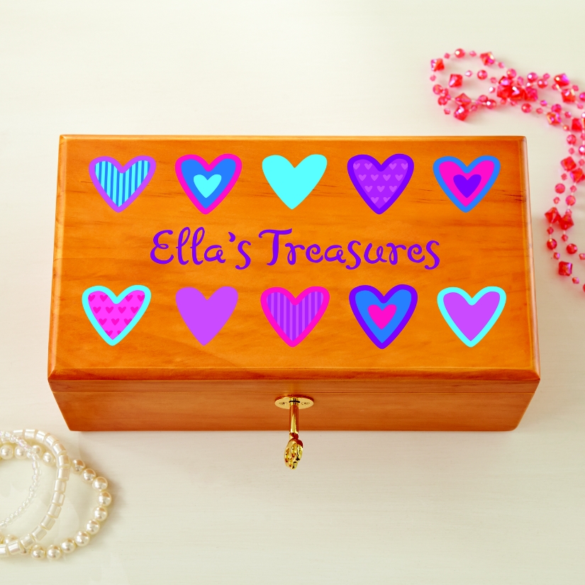 Her Precious Treasures Personalized with Lock & Key at Gifts.com
