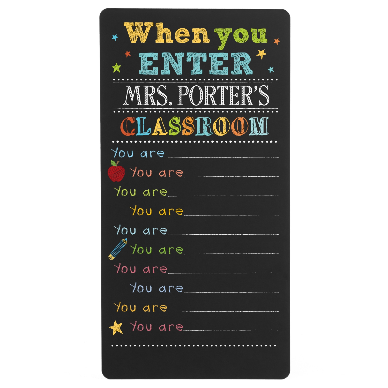 Classroom Rules Chalkboard | Personal Creations