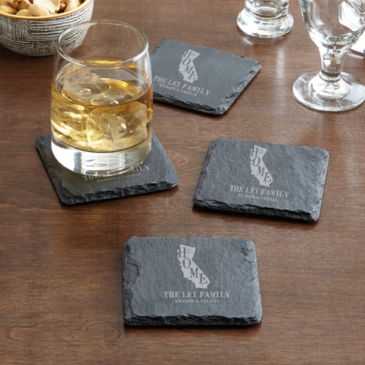 Home State Slate Coasters | Personal Creations