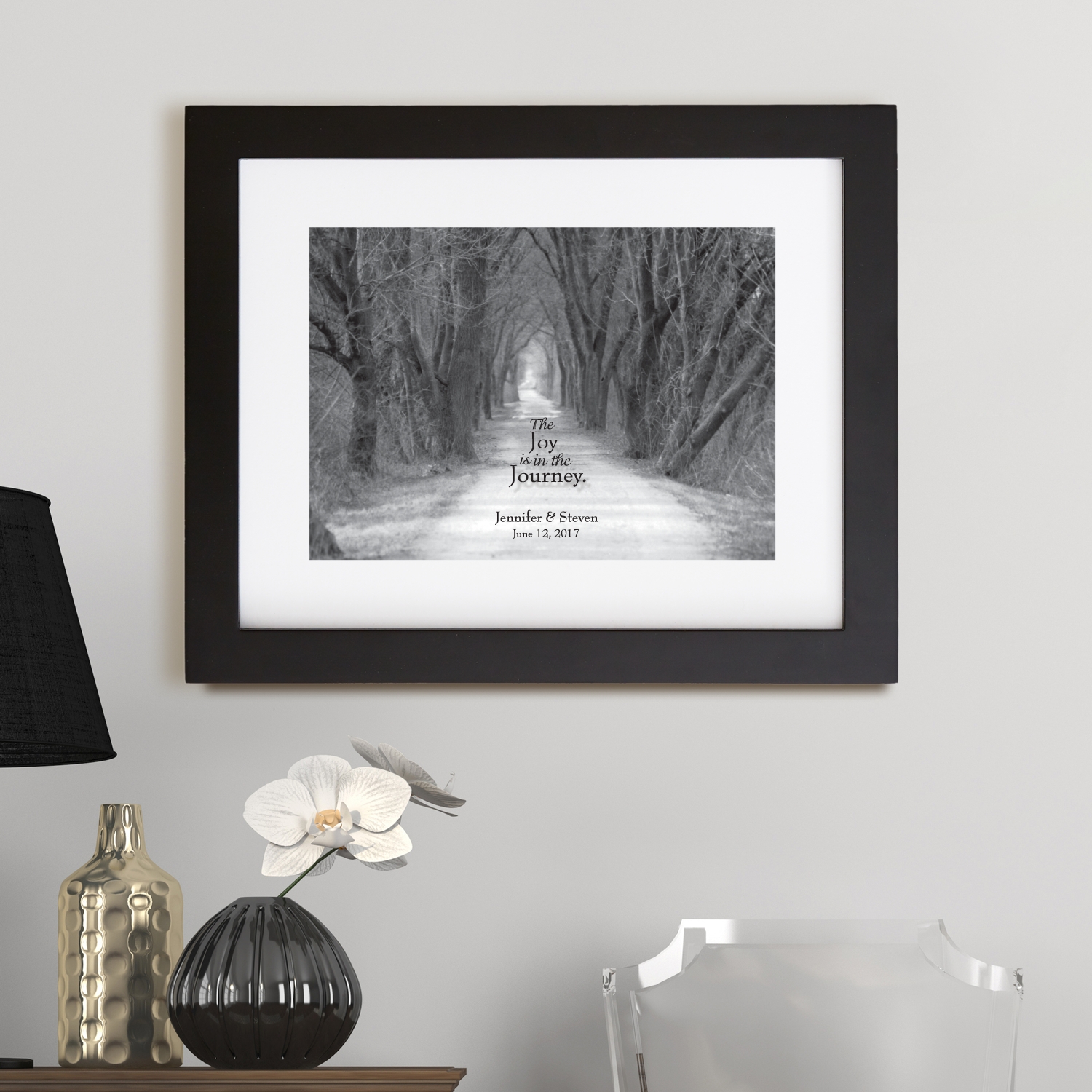 The Joy is the Journey Framed Print | Personal Creations
