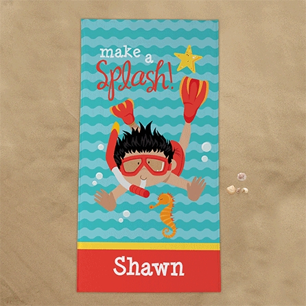 Big Splash Beach Towel | Personal Creations