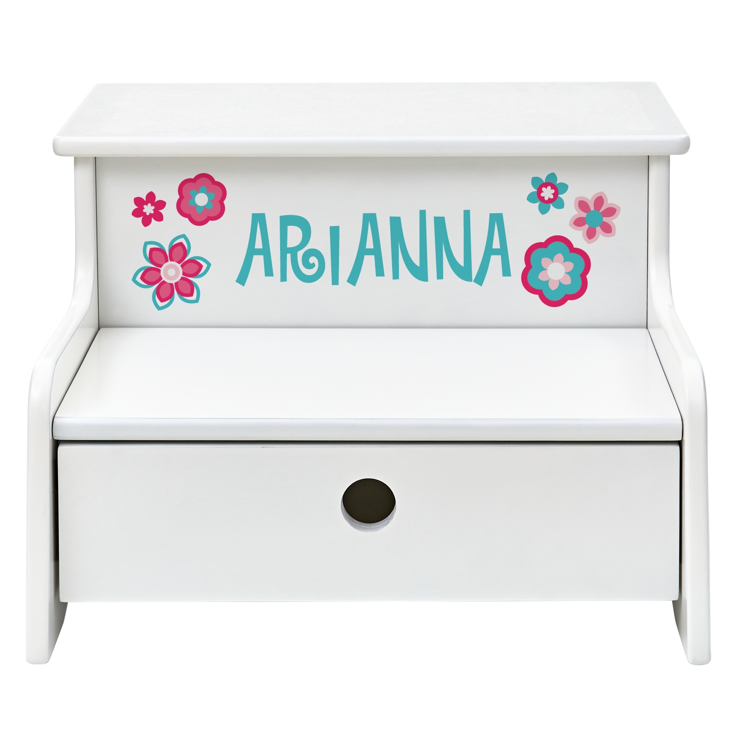Multipurpose Step Stool with Storage - Flowers at Gifts.com