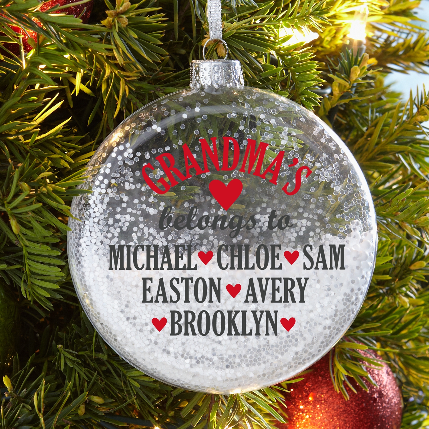 Special Blessings Glitter Glass Ornament | Personal Creations