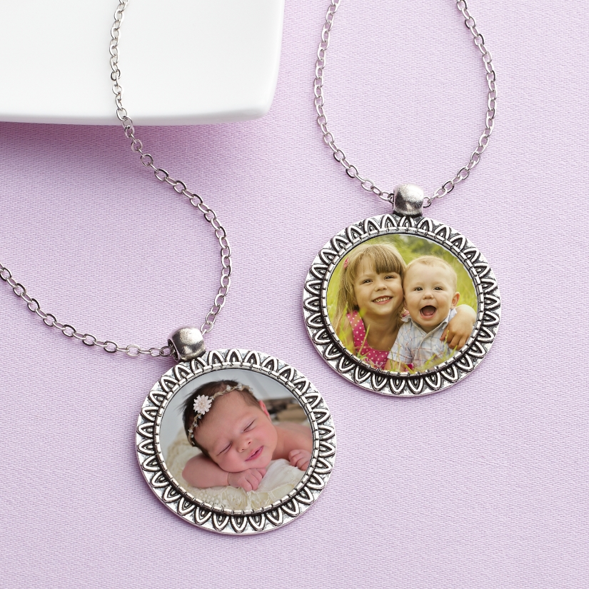 Modern Personalized Photo Pendant at Gifts.com