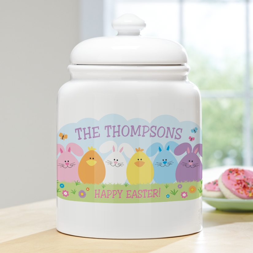 Springtime Friends Personalized Cookie Jar at Gifts.com
