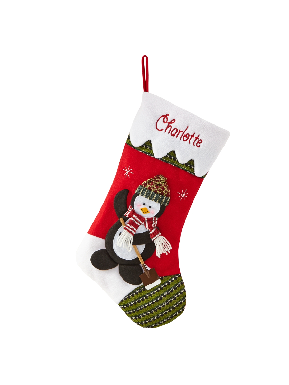 Personalized Snow Cap Stocking - Penguin at Gifts.com