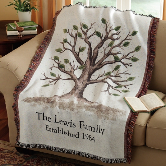 Family Tree Throw | Personal Creations