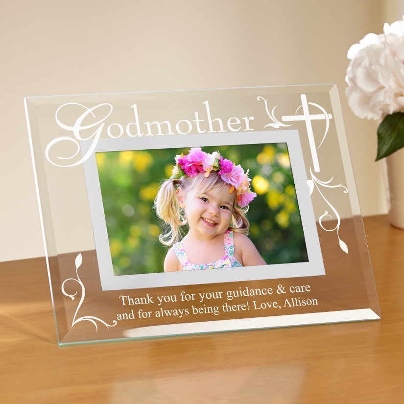 Godmother/Godfather Personalized Glass Photo Frame at Gifts.com
