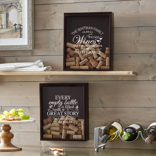 Wine Lovers Cork Display Box | Personal Creations