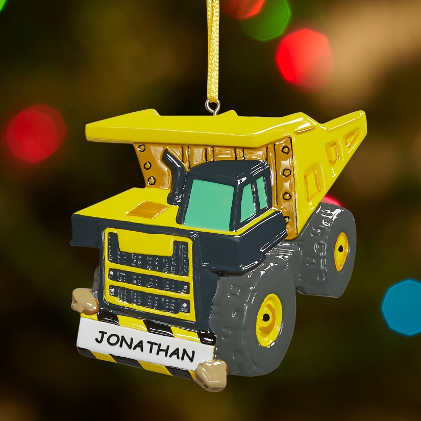 Dump Truck Ornament at Gifts.com