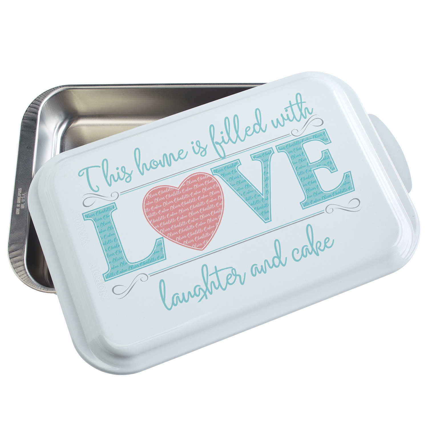 Made with Love Personalized Baking Pan at Gifts.com