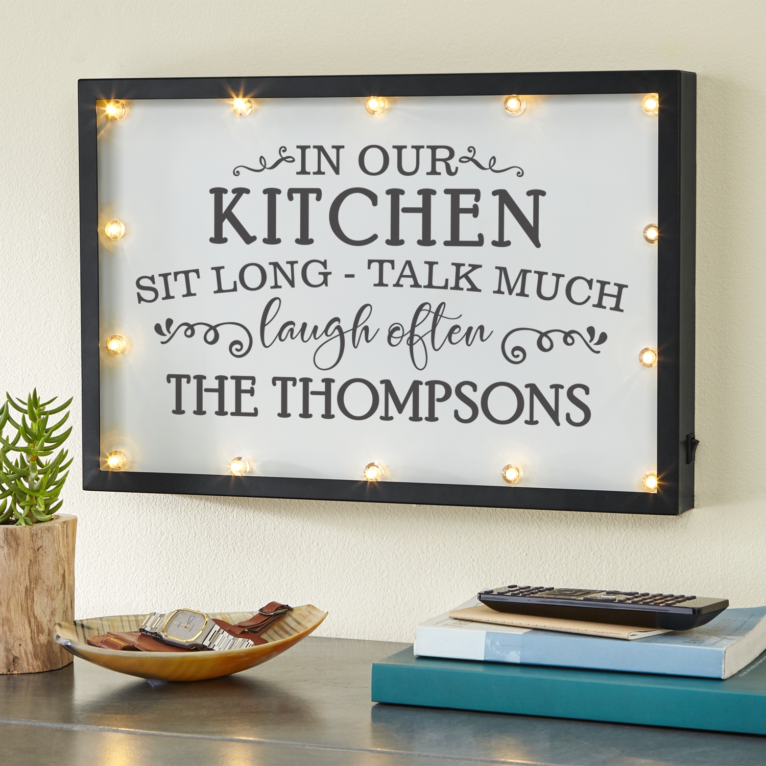 In Our Kitchen Light Sign | Personal Creations