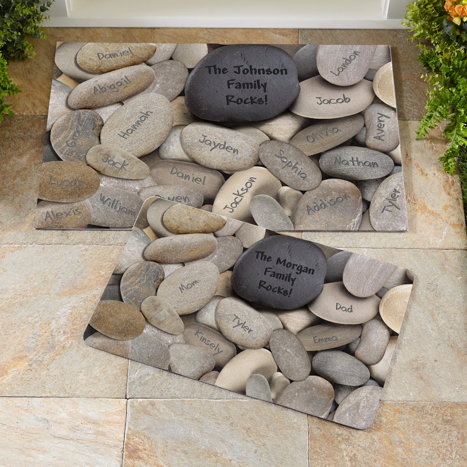 Family Rocks Doormat | Personal Creations