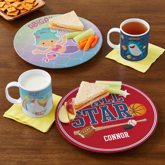 Fun Graphic Personalized Tableware | Personal Creations