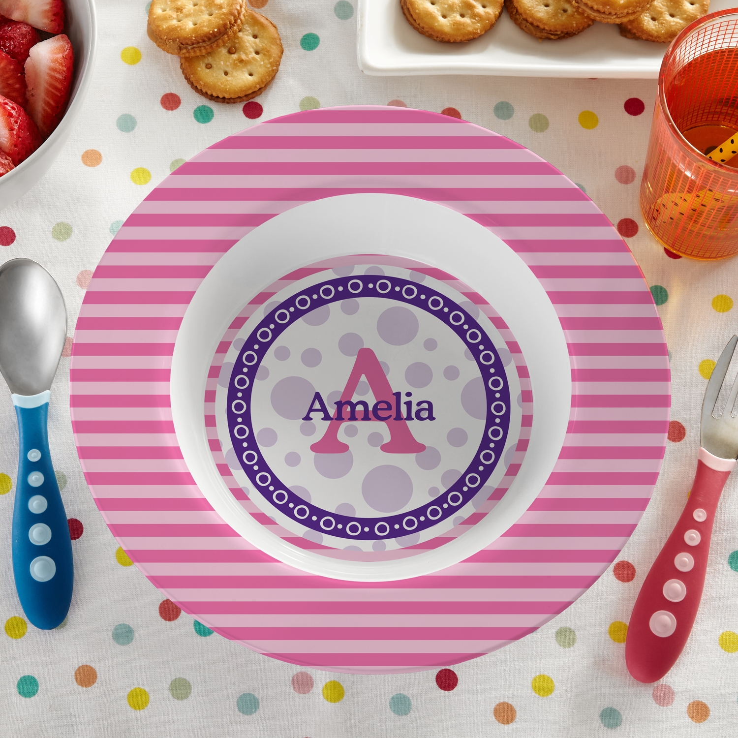 Pattern Initial Personalized Tableware | Personal Creations
