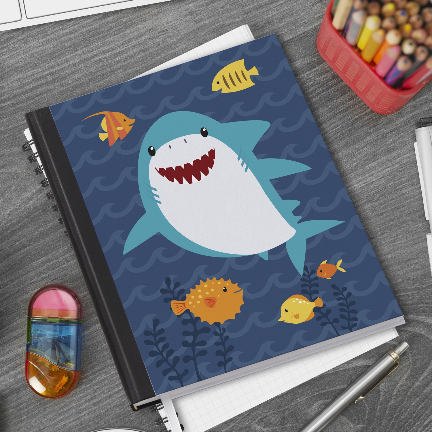 Fun Graphic Shark Notebook at Gifts.com
