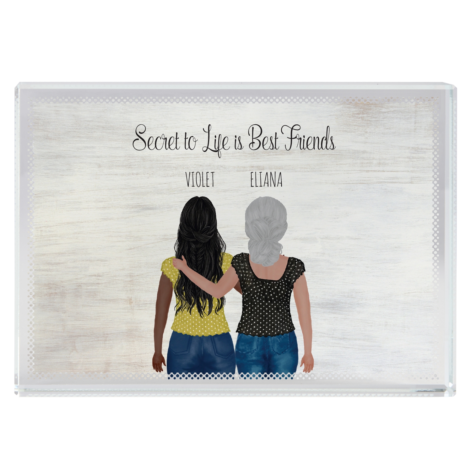 Forever Friends Glass Block | Personal Creations