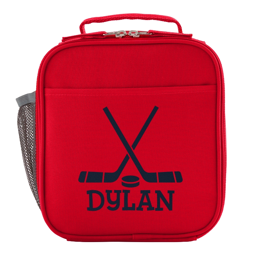 Sporty Fun Red Lunch Box - Hockey | Personal Creations