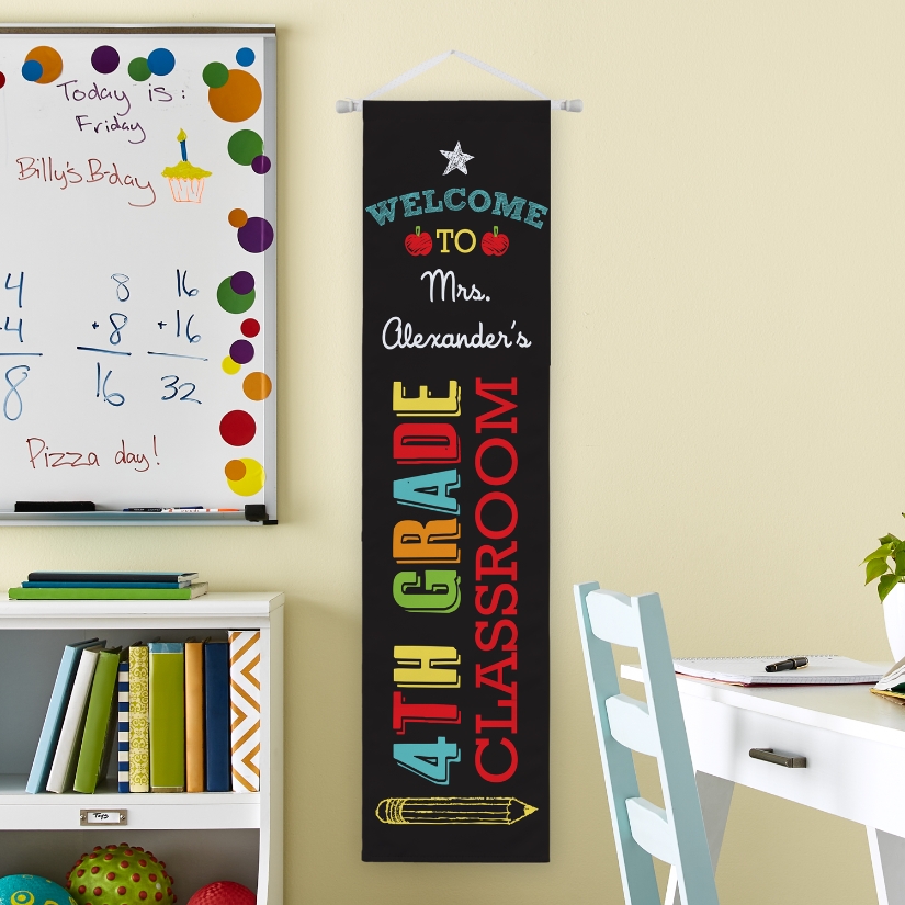 Welcome To Our Personalized Classroom Door Banner at Gifts.com