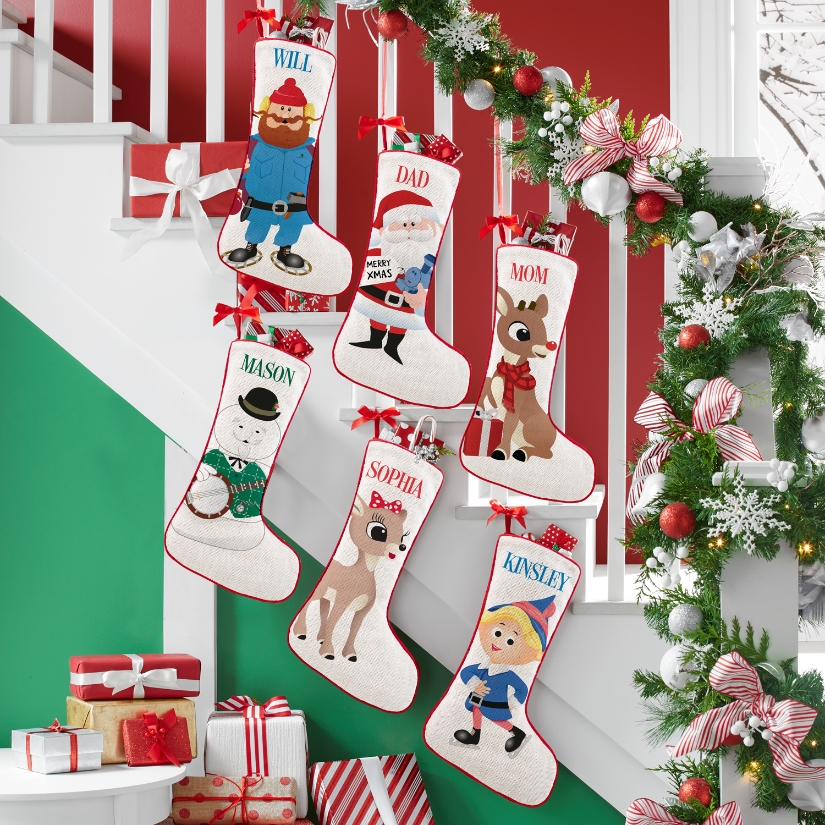 Rudolph® Big Face Character Stocking at Gifts.com