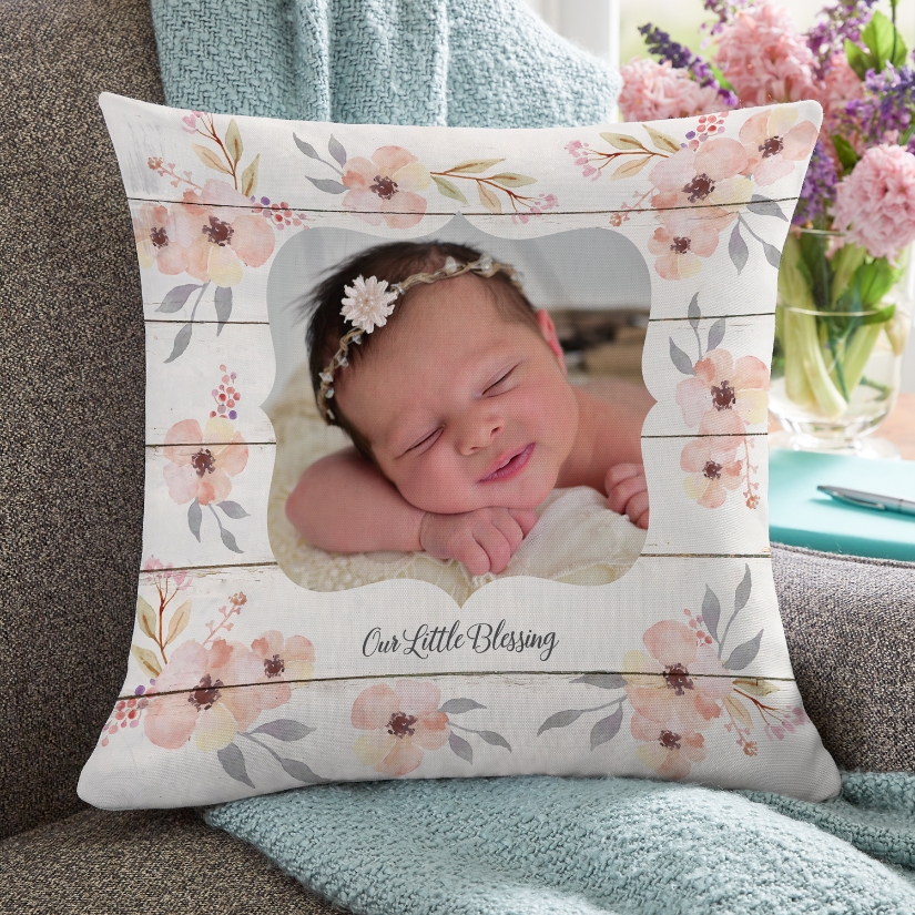 Our Little Blessing Photo Pillow | Personal Creations