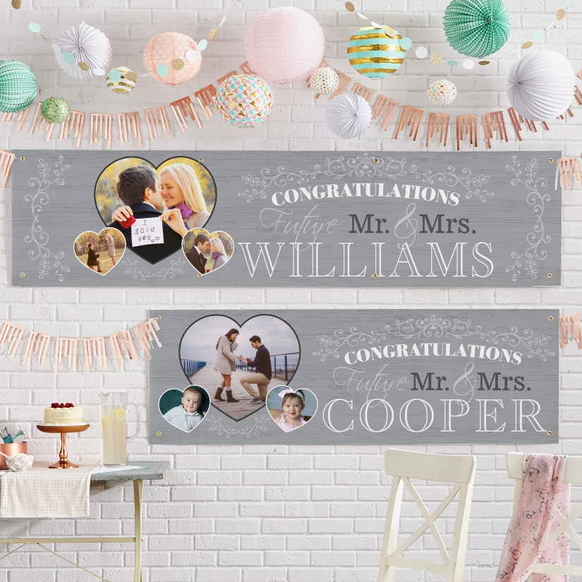 Congratulations Engagement Photo Banner | Personal Creations