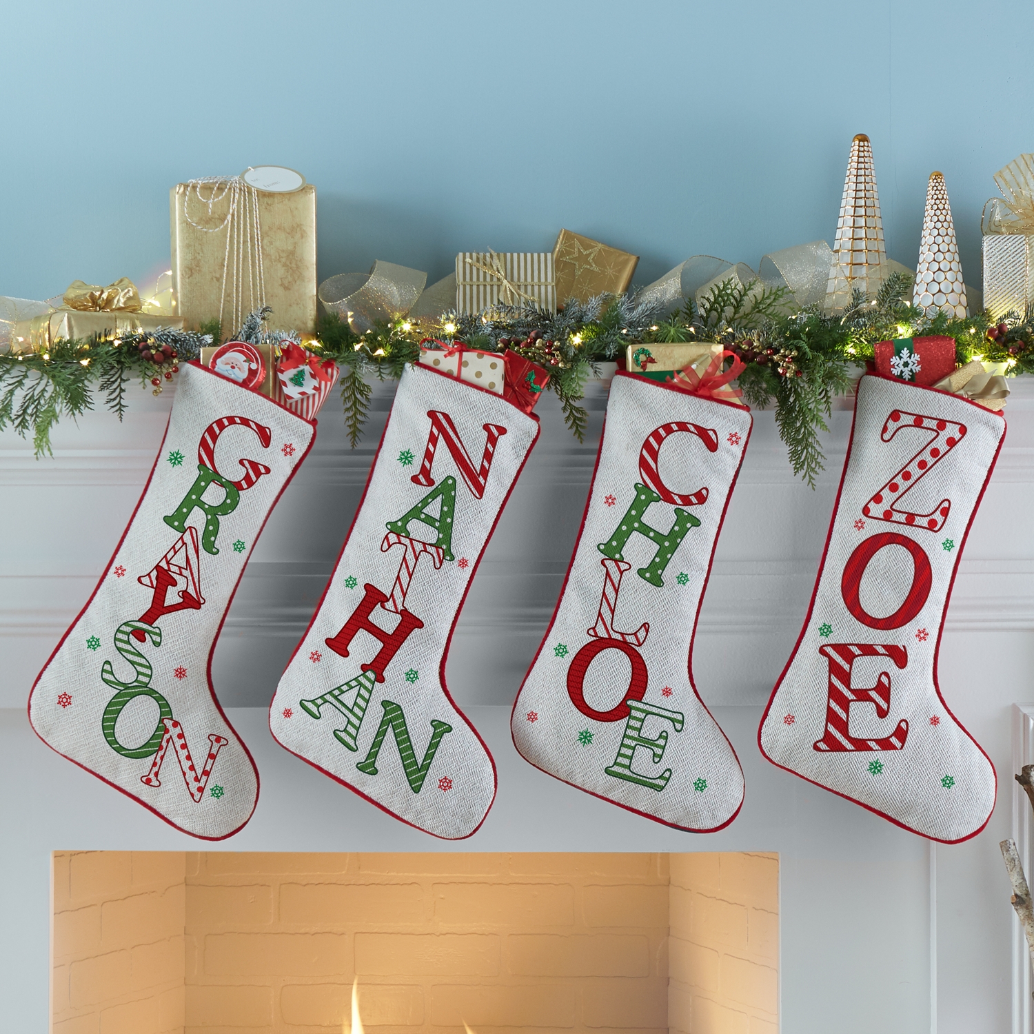 Festive Name Stocking | Personal Creations