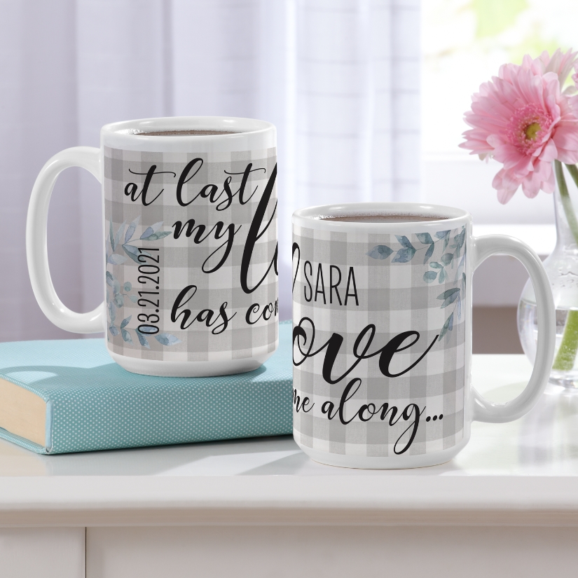Finally Together Personalized Mug Set - 15oz at Gifts.com