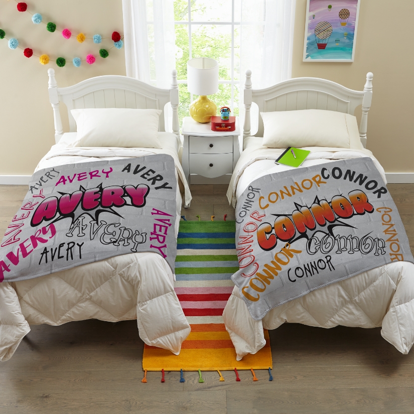 Graffiti Fun Plush Blanket | Personal Creations