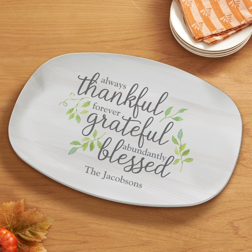 Always Thankful Platter | Personal Creations