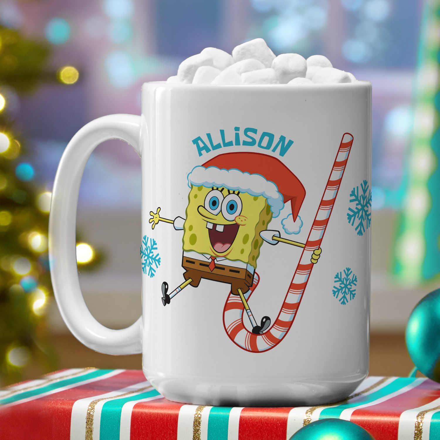 SpongeBob™ SquarePants Holiday Mug at Gifts.com