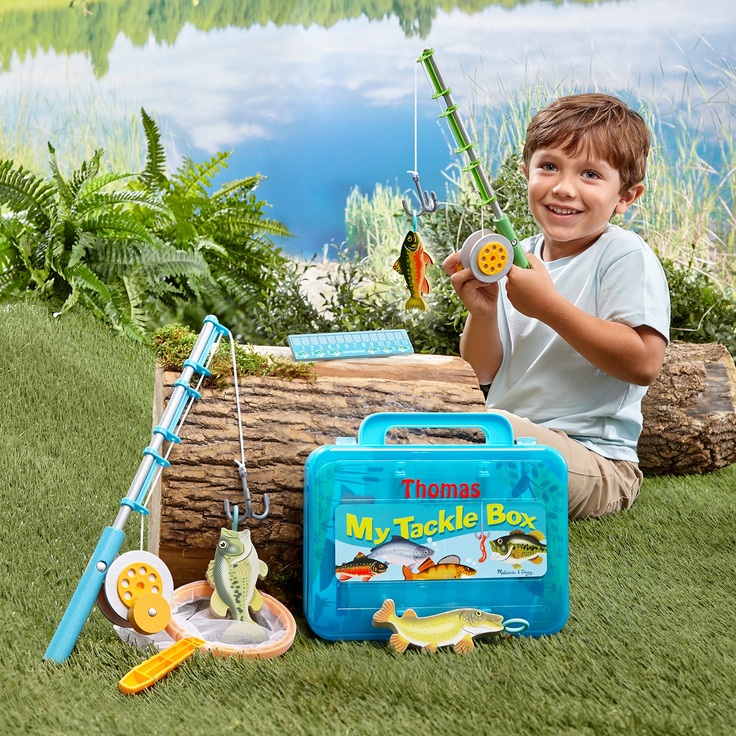 Melissa & Doug® Tackle Box & Fishing Play Set | Personal Creations
