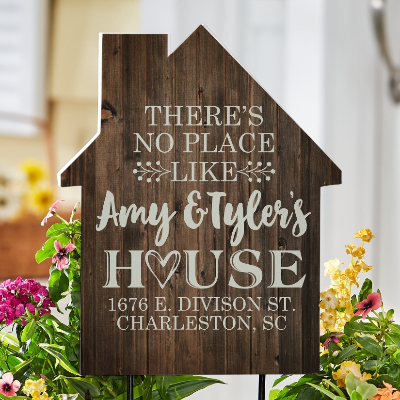 Our Beloved Spot Personalized Outdoor House Sign at Gifts.com