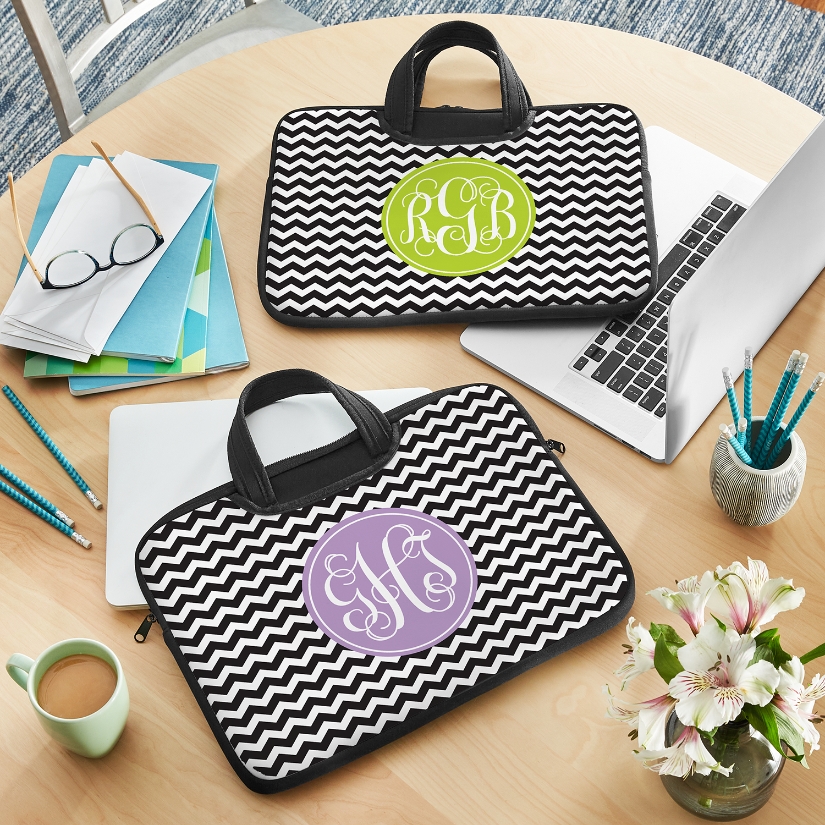 Monogrammed Personalized Laptop Carry Bag at Gifts.com