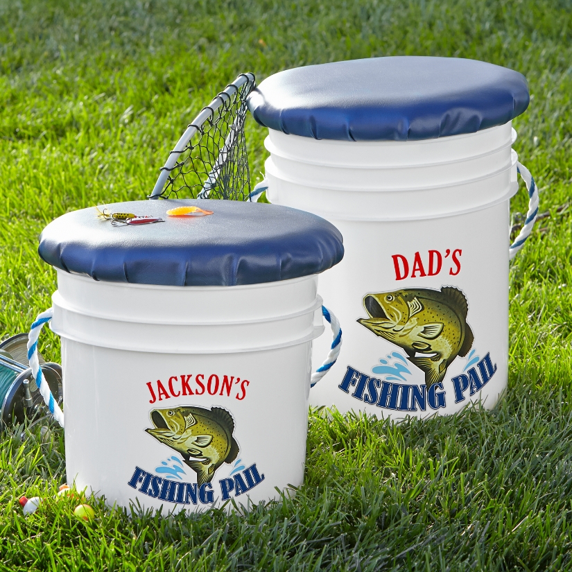Angler's Personalized Fishing Bucket at Gifts.com