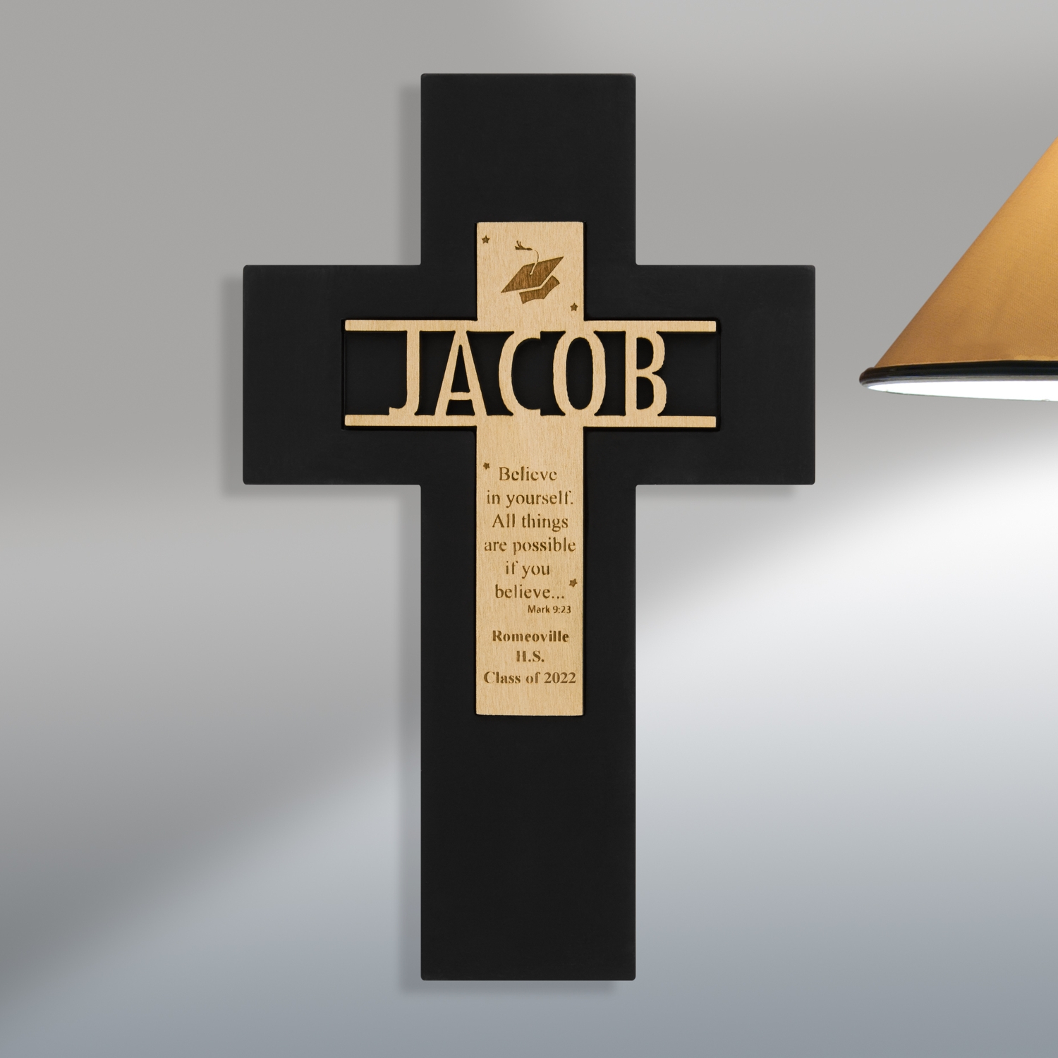 Lasered Graduation Cross | Personal Creations