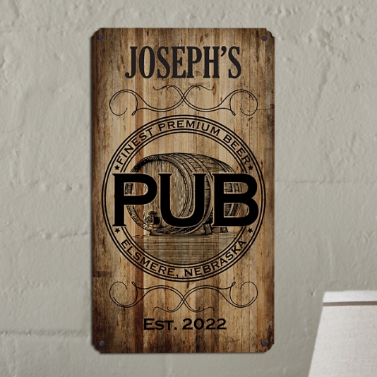 Personal Pub Metal Sign | Personal Creations