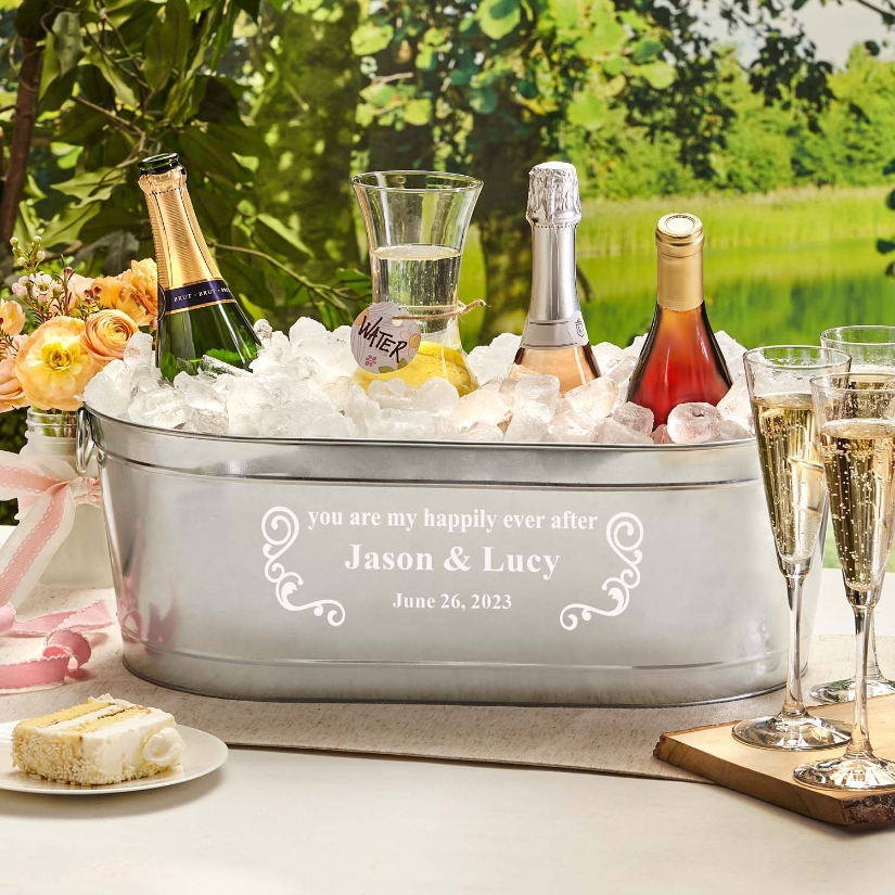 Our Happily Ever After Personalized Beverage Tub at Gifts.com