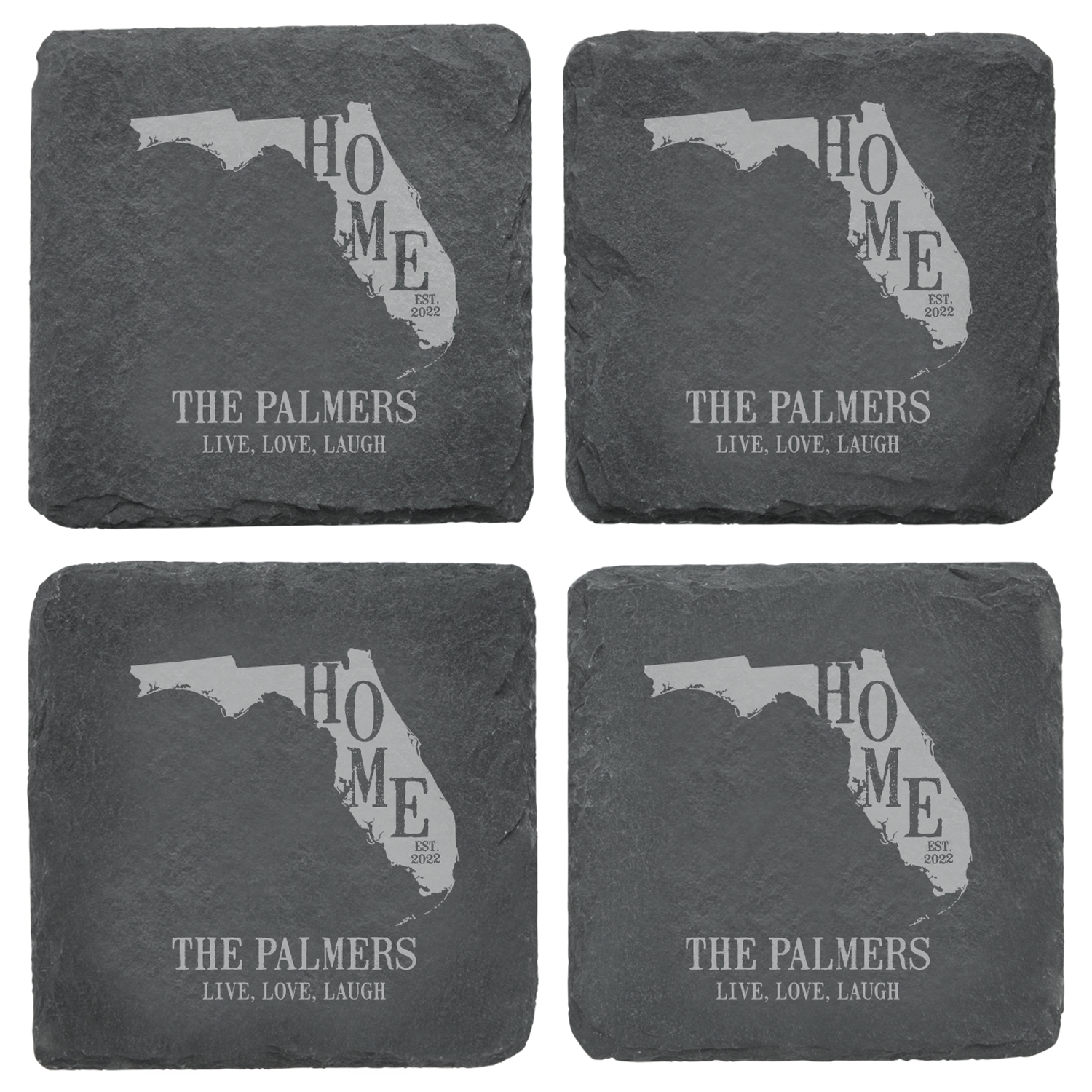 Home State Slate Coasters | Personal Creations