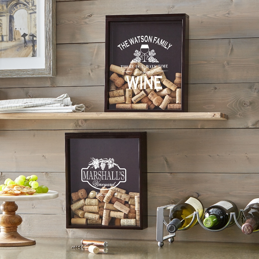 Wine Time Cork Display Box | Personal Creations